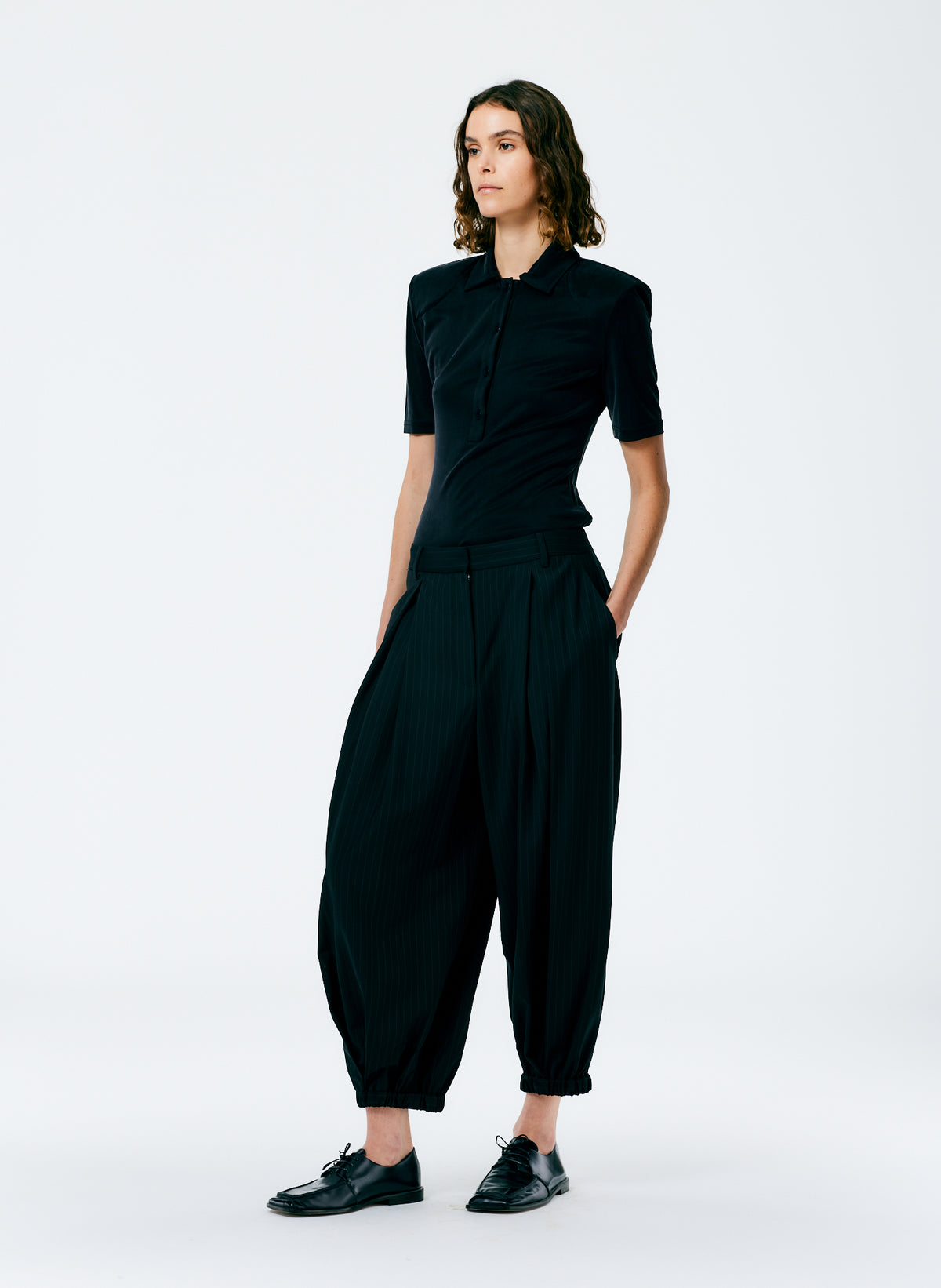 Dominic Pinstripe Eden Pleated Balloon Pant – Tibi Official