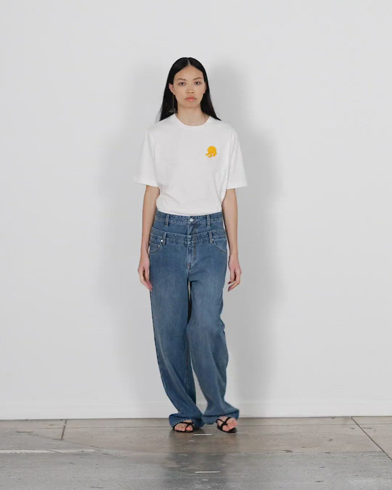 Classic Wash Double Waisted Sam Jean – Tibi Official