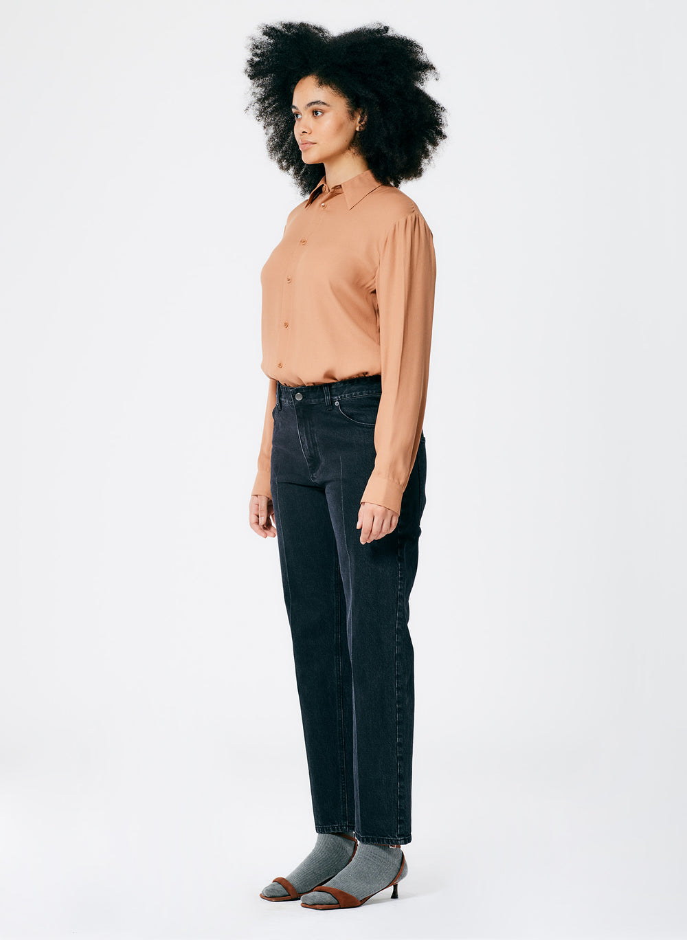 Black Denim Elfie Jean – Tibi Official