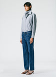 Medium Stone Wash Denim Elfie Jean – Tibi Official