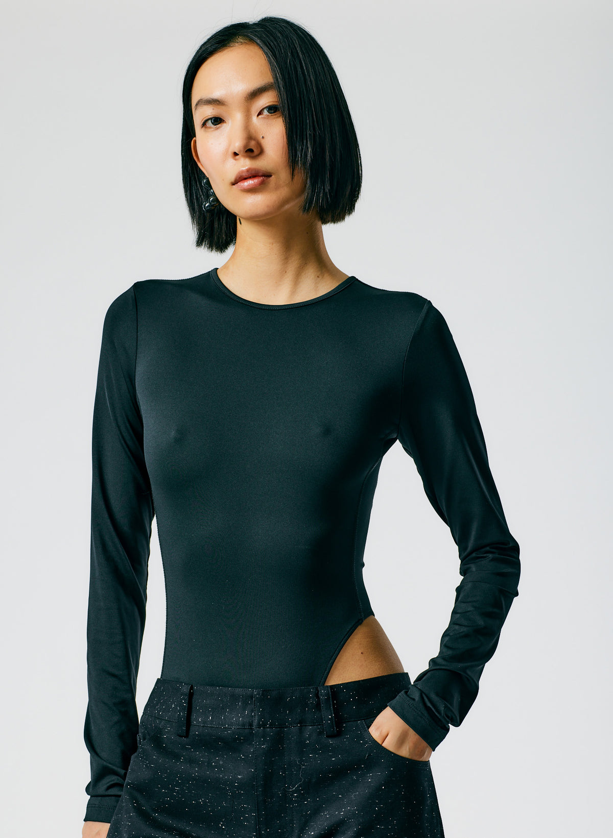 Stretch Cut Out Bodysuit – Tibi Official