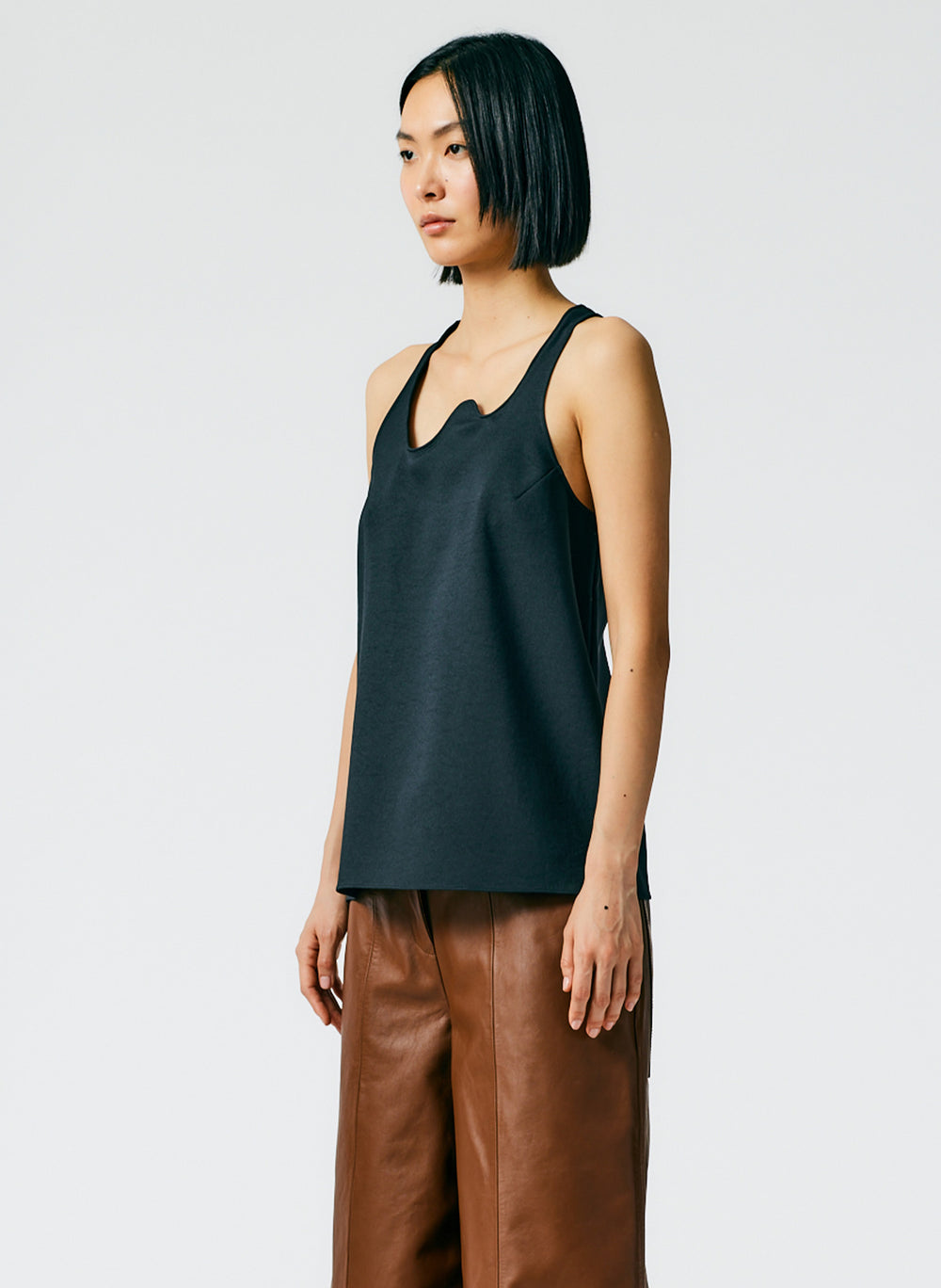 Chalky Drape Squiggly Tank – Tibi Official
