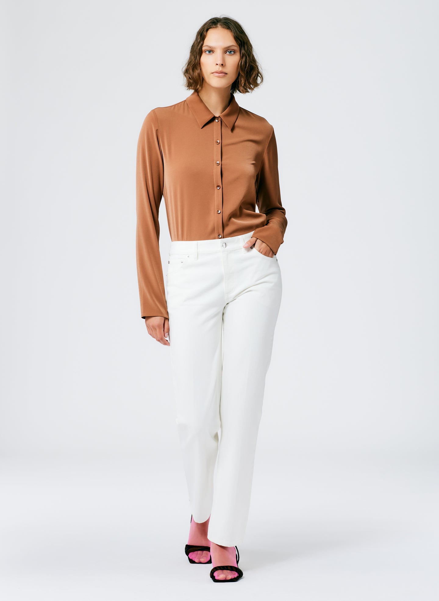 White Denim Elfie Jean – Tibi Official
