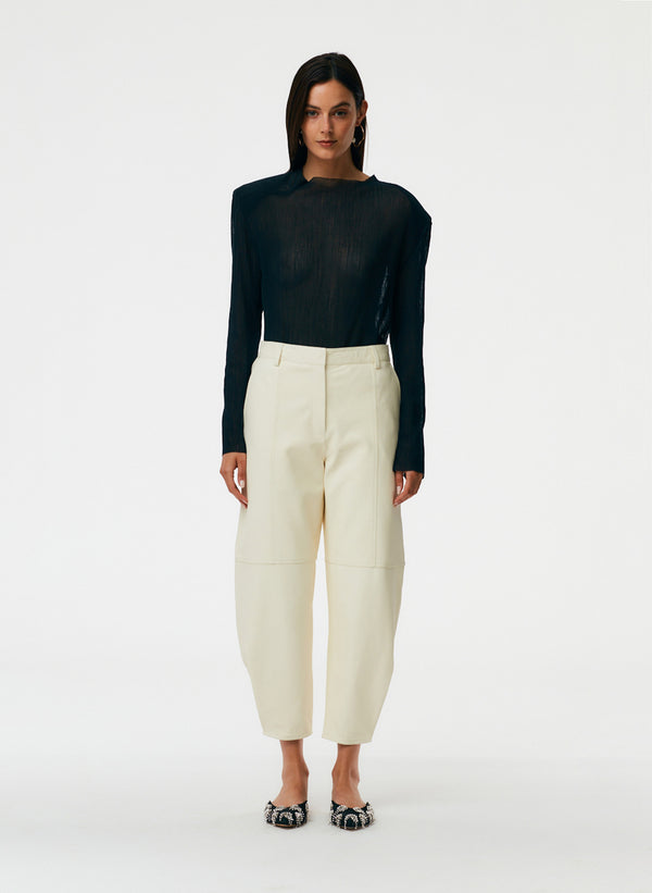 Leather Sculpted Pant – Tibi Official