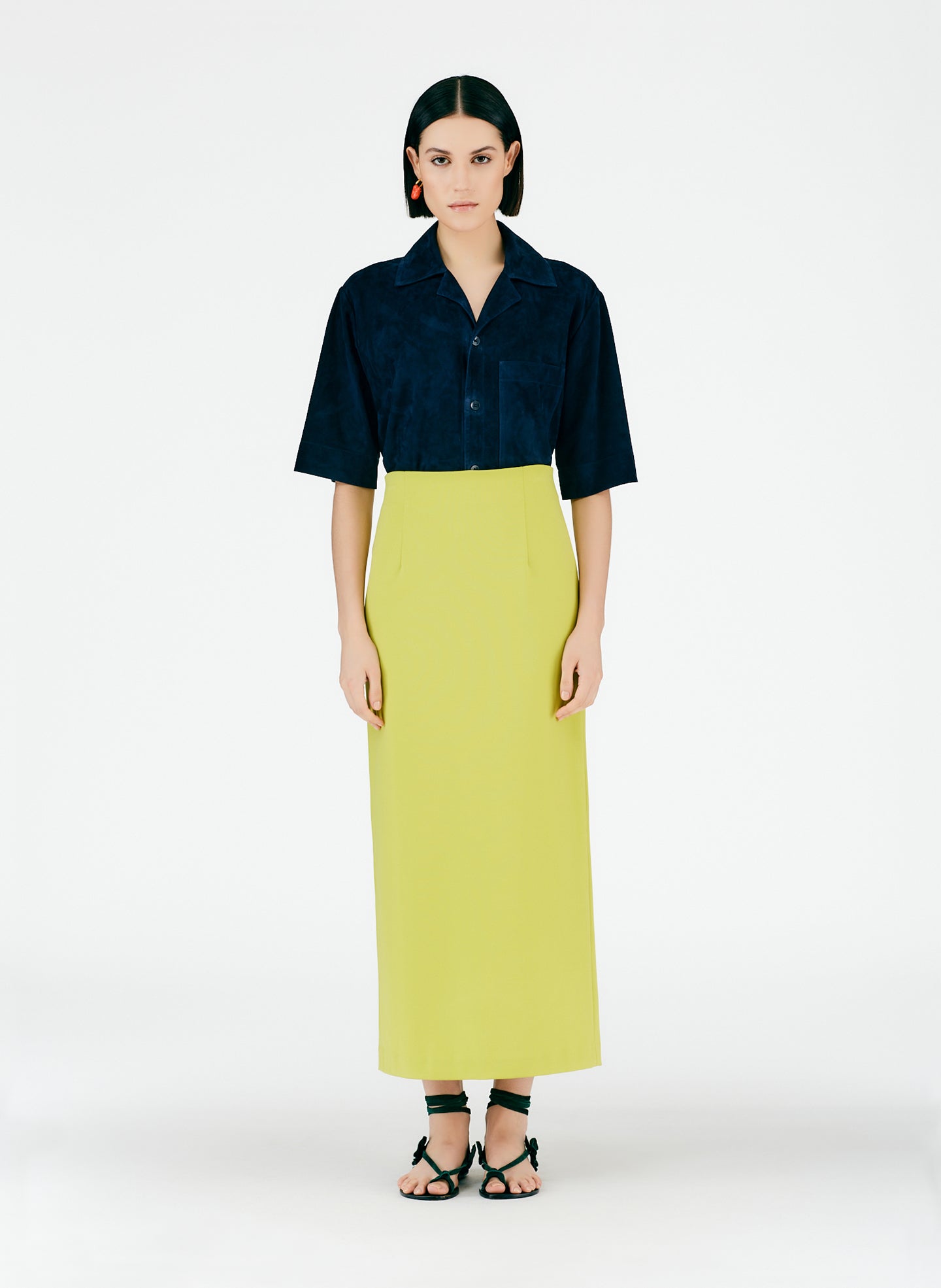 Structured Knit Pencil Skirt – Tibi Official