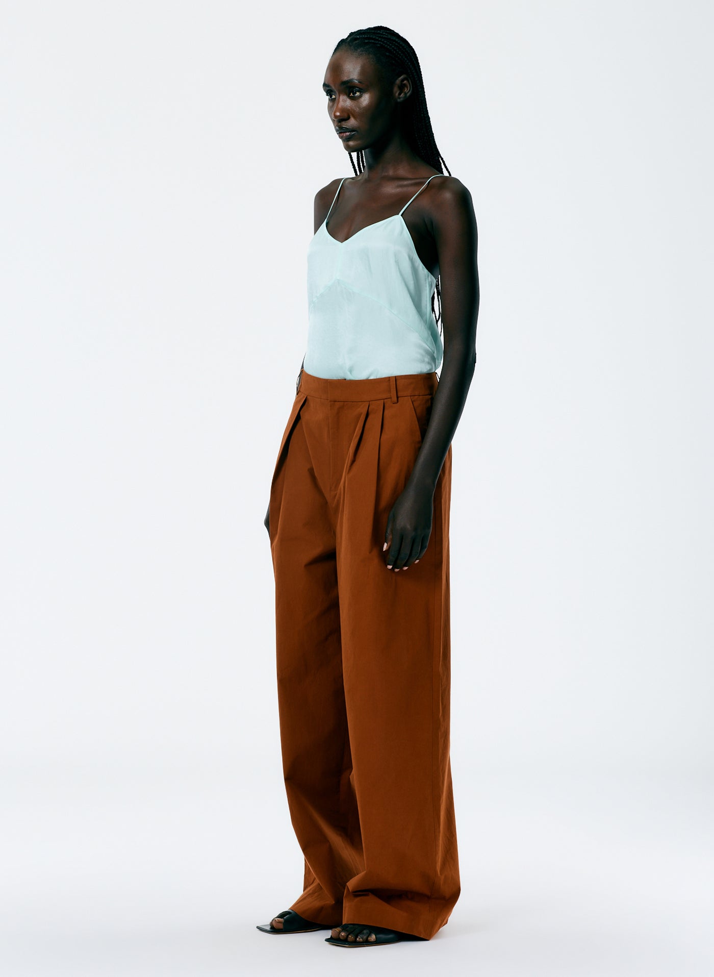 Arun Suiting Asymmetrical Pleat Stella Pant – Tibi Official