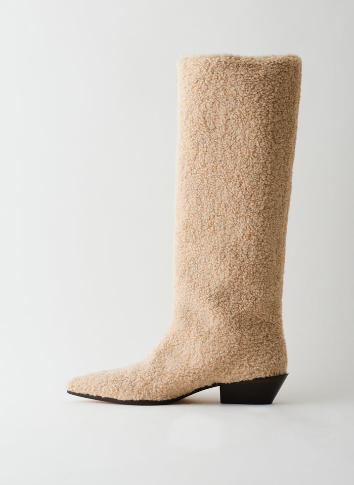 Lola Short Faux Fur Boot – Tibi Official