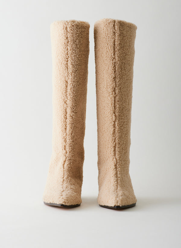 Lola Short Faux Fur Boot – Tibi Official