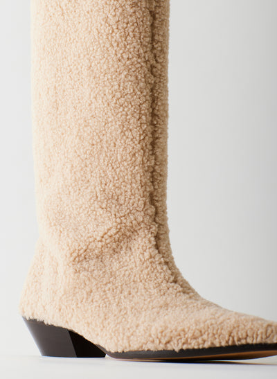 Lola Short Faux Fur Boot – Tibi Official