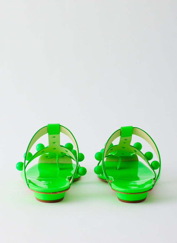 Dex Studded Neon Patent Sandal – Tibi Official