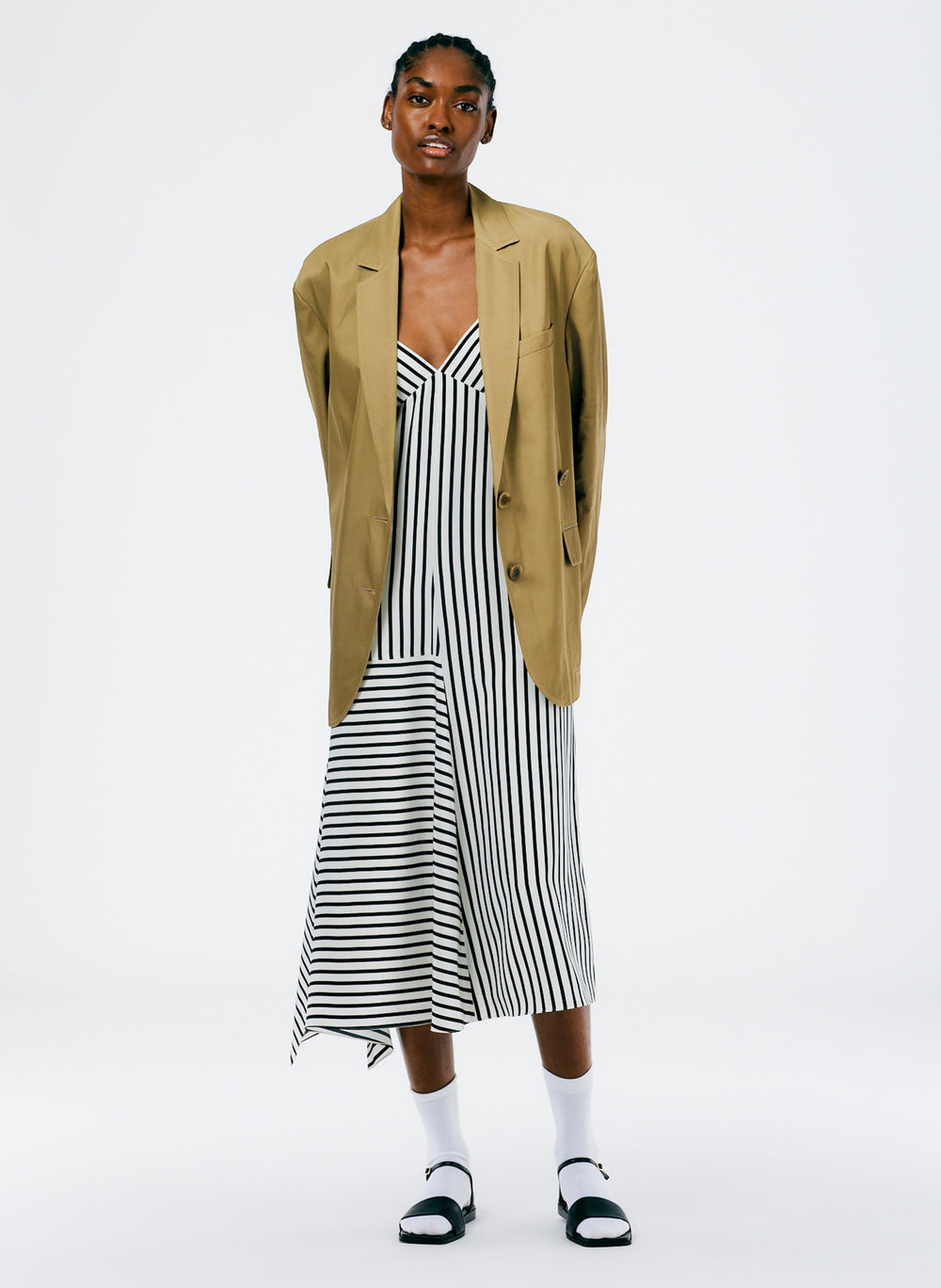 Identity Stripe Cami Dress – Tibi Official