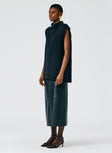 Claude Mohair Cocoon Funnelneck Vest – Tibi Official
