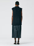Claude Mohair Cocoon Funnelneck Vest – Tibi Official