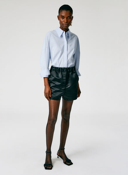 Satin Pull On Shorts – Tibi Official