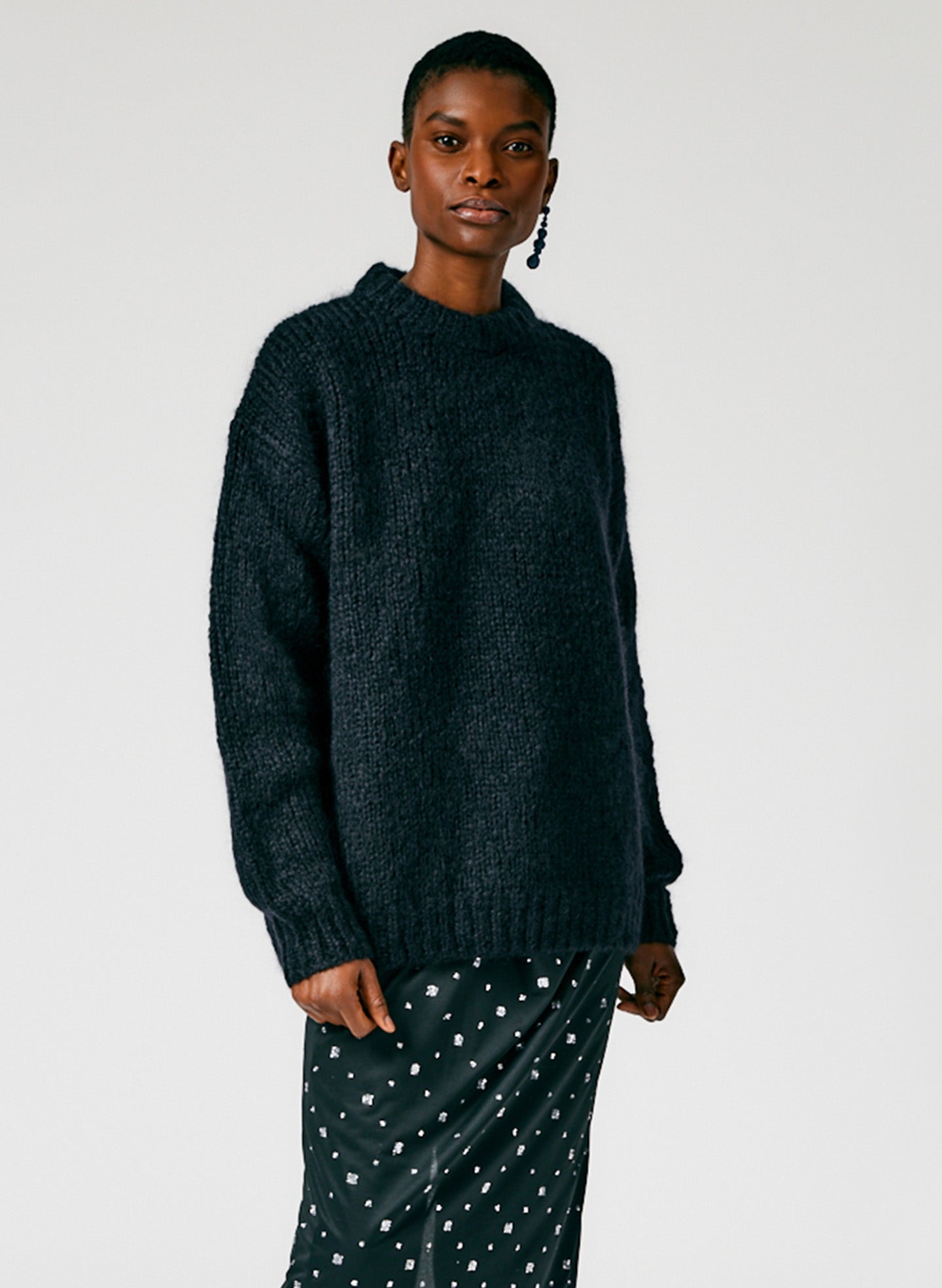 Claude Mohair Crewneck Easy Pullover – Tibi Official